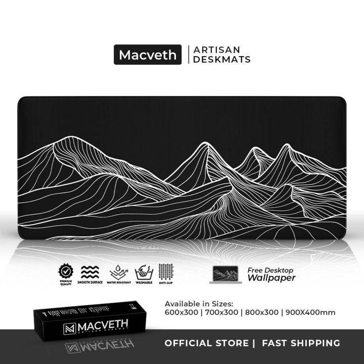 Macveth Artisan Deskmat | Hilands | Large Gaming Mousepad | Extended ...