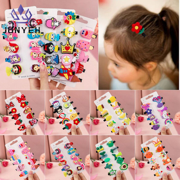 10 Cartoons Hair Clip Children's Unicorn Hair Clips Hairpin For Kids ...