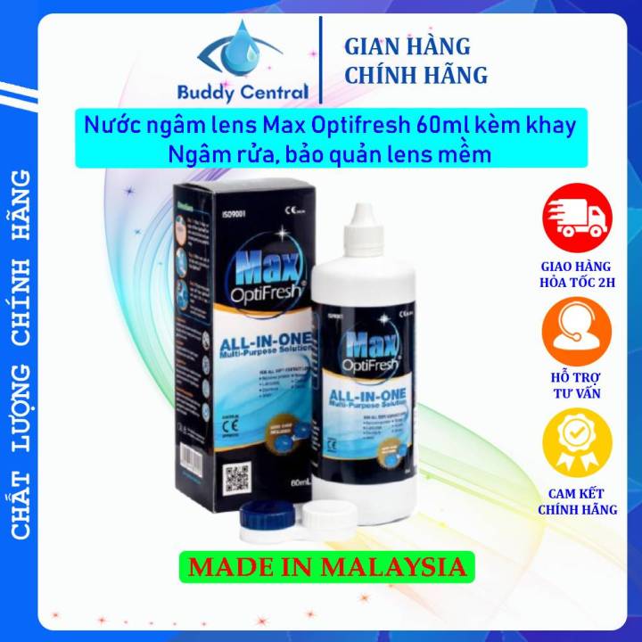 Nước ngâm lens kính áp tròng Max Optifresh 60ml - Buddy Central | Lazada.vn