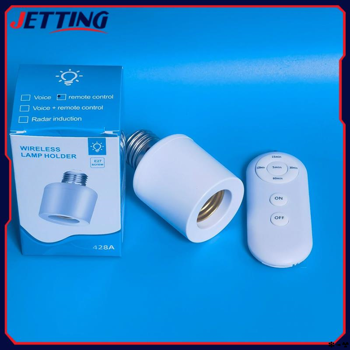 E27 Led Lamp Base With Wireless Remote Control Smart Timer AC85-265V ...