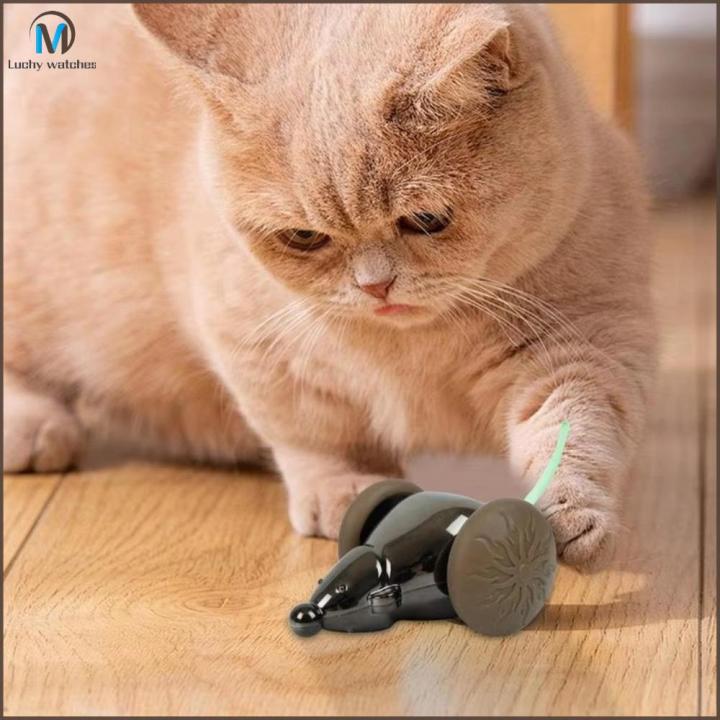 LUCHY WATCHES Flexible Rotation Electric Cat Mouse Toy Automatic ...