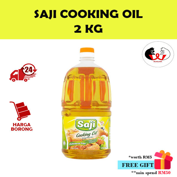 Minyak Masak Saji / Saji Cooking Oil [2 KG] [SHIP WITHIN 24 HOURS] | Lazada