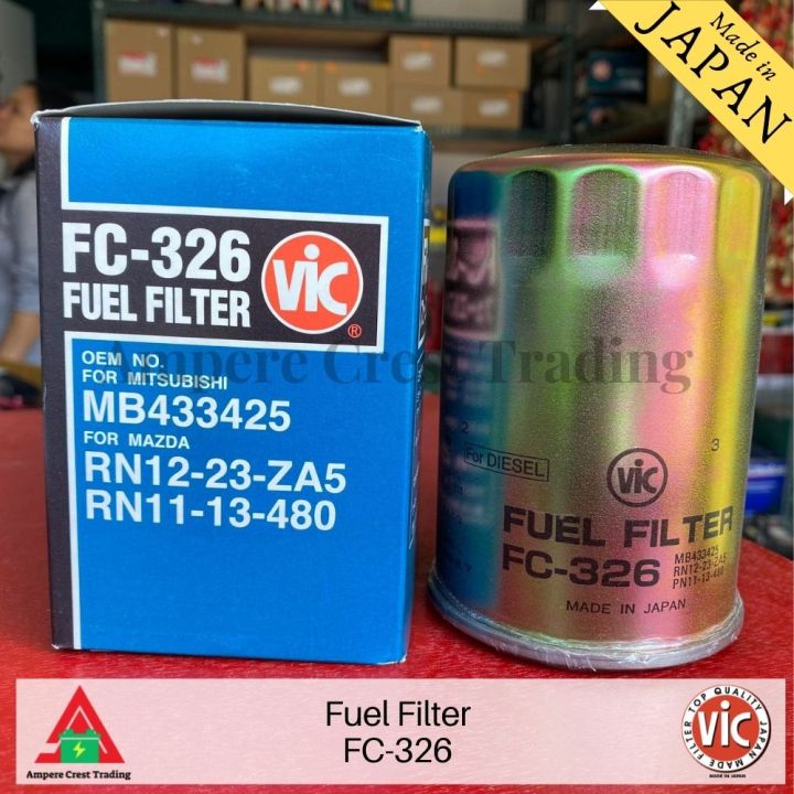Vic Fuel Filter FC-326 -Fuel Filter - Isuzu Trooper w/ check valve, Kia ...