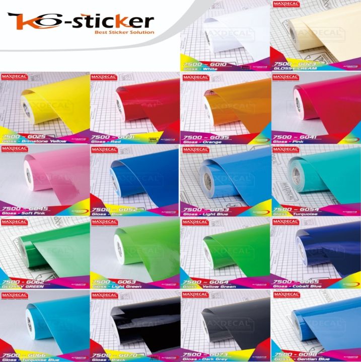 Sticker stiker Skotlet Maxdecal Max Decal glossy/mengkilat dan doff ...