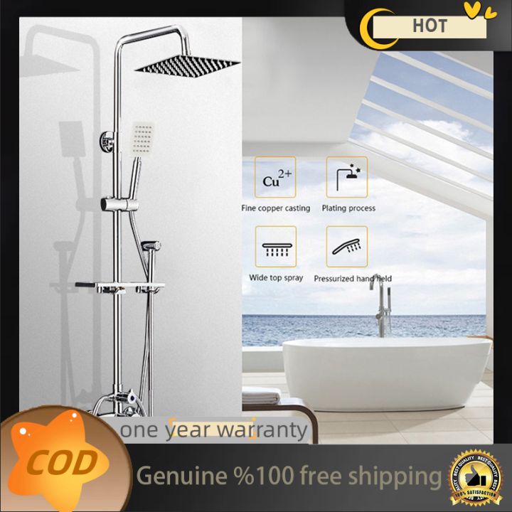 Bathroom Shower Set 100% Stainless Steel 4 in 1 Shower Set, Hot and ...