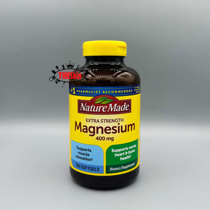 Nature Made Extra Strength Magnesium 400mg (180 เม็ด) | Lazada.co.th