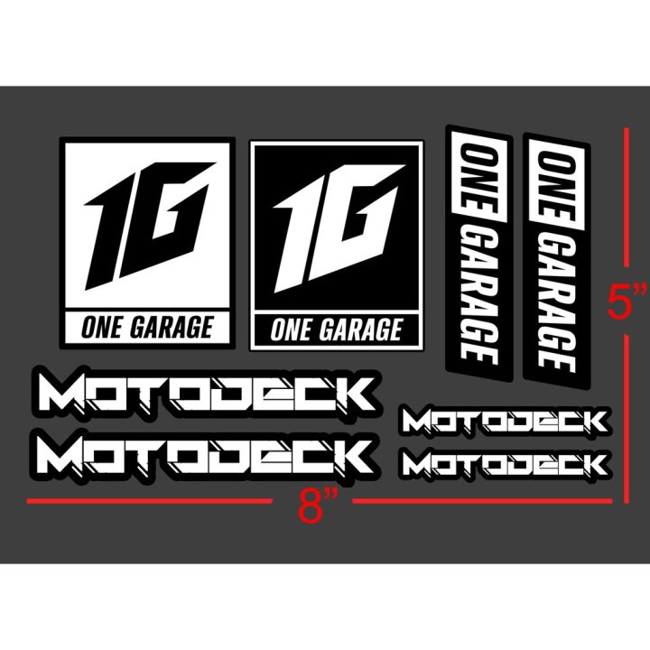 Motodeck Inspired Motor Sticker Set 8PCS | Lazada PH