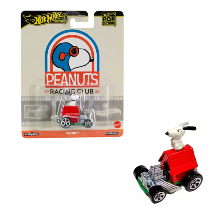 Hot Wheels Premium 1/64 Scale Pop Culture Peanuts Racing Club Snoopy ...