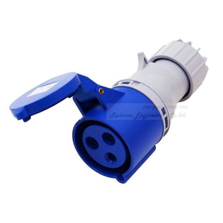 "DAKO PLUG" HTN 223 เพาเวอร์ปลั๊กตัวเมีย (2P+E) 32A 230V 6H IP44 ...