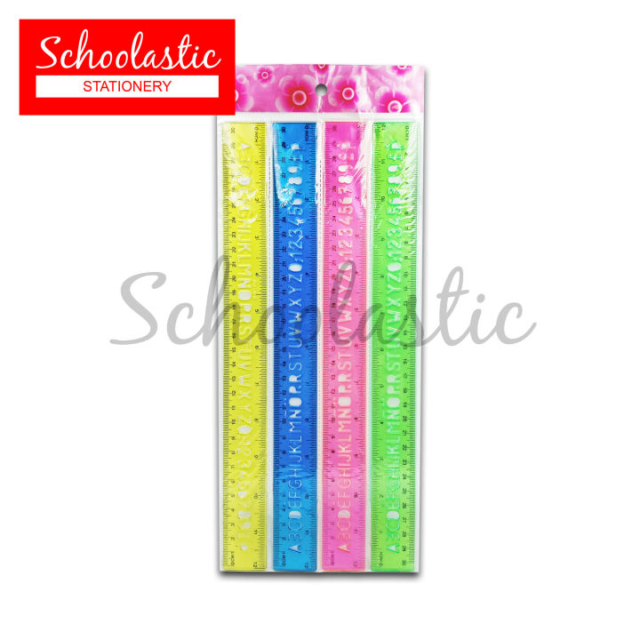4 in 1 Letters and Numbers Stencil Ruler 30cm | Lazada PH