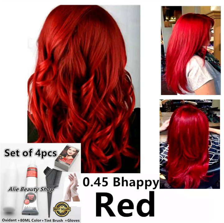 Red Permanent Hair Color Set - 0.45 Bhappy | Lazada PH