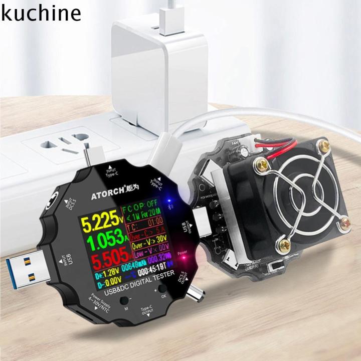 KUCHINE 18650 65W Discharge Power Supply Checker Battery Detector USB ...