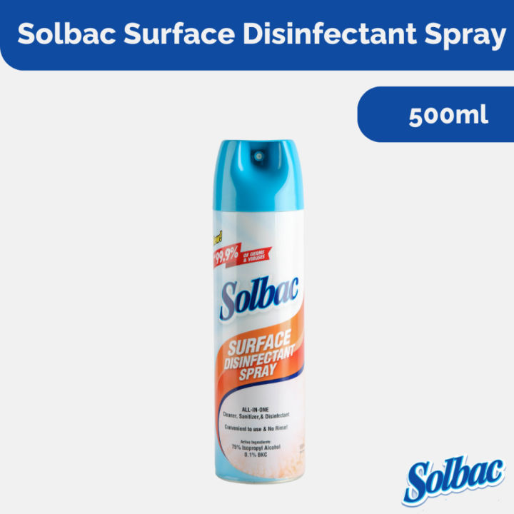 Solbac Surface Disinfectant Spray 500ml | Lazada PH
