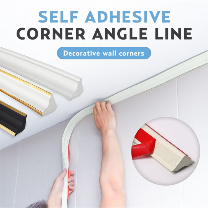 5 Meters Ceiling Corner Border Line Wall Adhesive Strip Angle Line ...