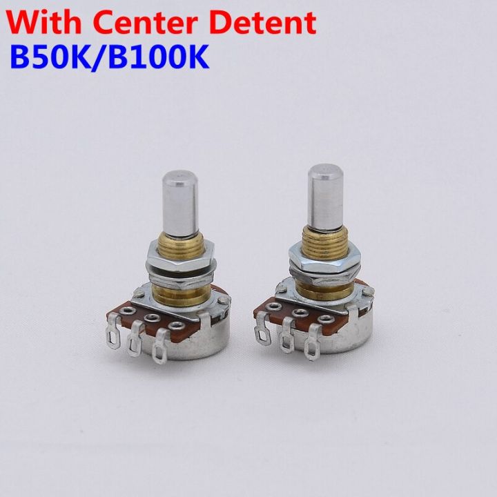 B50K/B100K Brass Bushing Solid Shaft Balance Potentiometer(POT) With ...