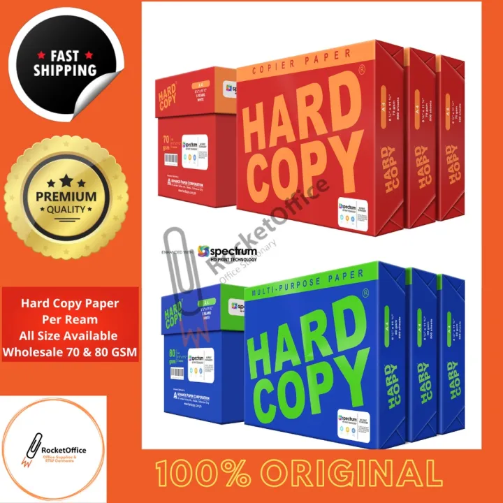 HARD COPY Bond Paper Advance Hardcopy Papel SHORT/LONG/A4 70GSM/80GSM ...