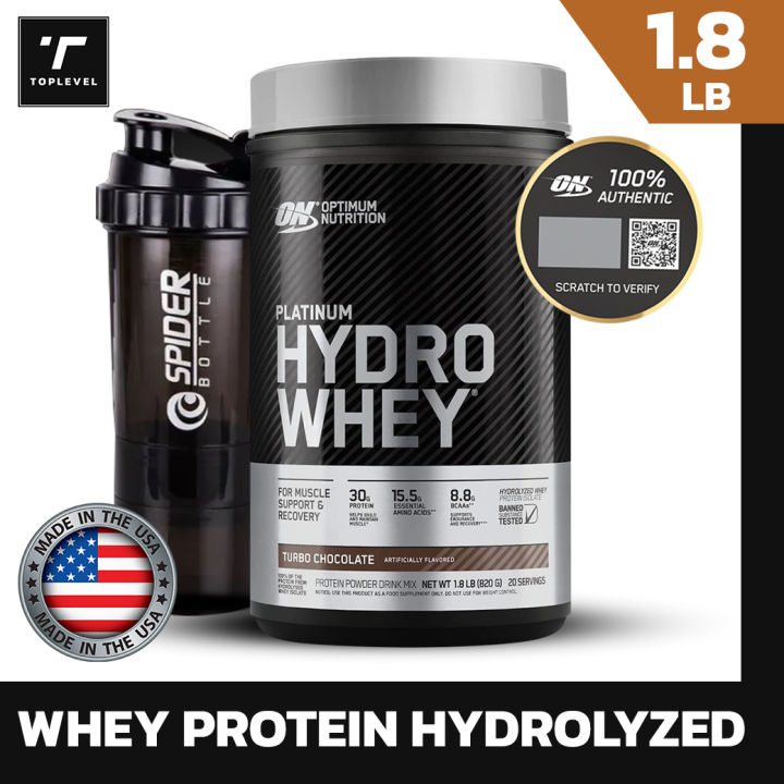 Optimum Nutrition 100% Hydro Whey 1.8 Lbs. เวย์โปรตีนไฮโดรไลท์ เพิ่ม ...