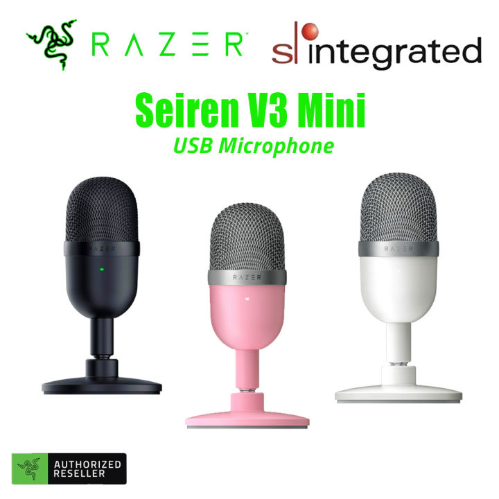 Razer Seiren V3 Mini Ultra-Compact USB Microphone - Black/Quartz ...