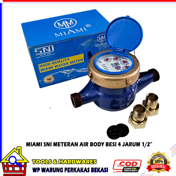 MIAMI - AMINB Meteran Air Body Besi 1/2 Inch Standar PDAM Meter Air ...