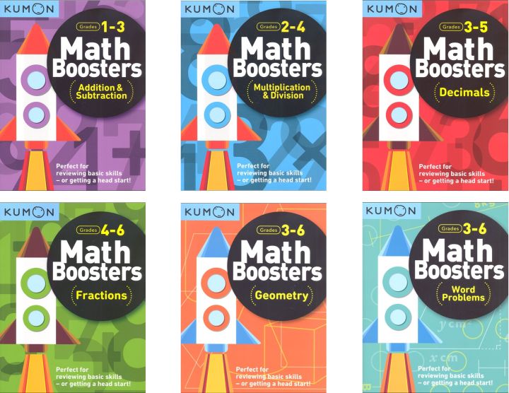 Kumon Math Workbooks: Math Boosters (Grades 1, 2, 3, 4, 5 & 6) | Lazada PH