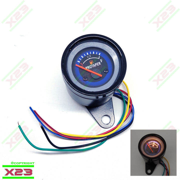 amper bensin/fuel meter bensin analog led 12 volt universal | Lazada ...