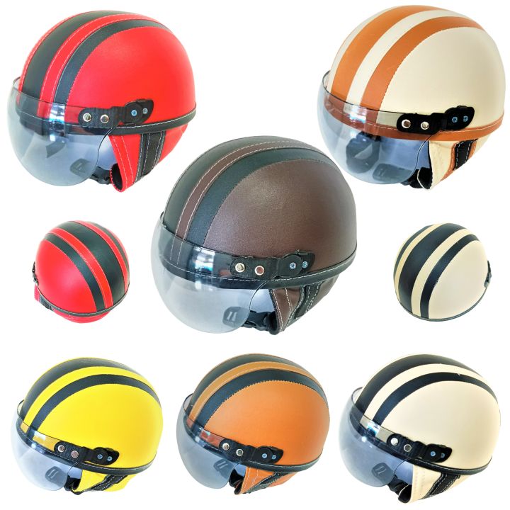 Helm Anak retro Polos Strip kaca riben untuk usia 1 sampai 4 Tahun ...