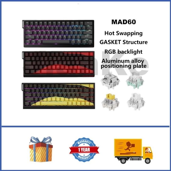 MADCATZ/Madlions MAD 60/68 HE Wired Magnetic Keyboard 65% Hot swappable ...