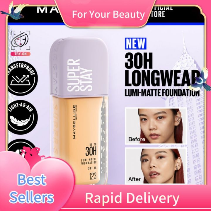 Maybelline SuperStay Lumi Matte Foundation 30H Long-Lasting, Lightweight, SPF 16/PA+++ | Lazada PH
