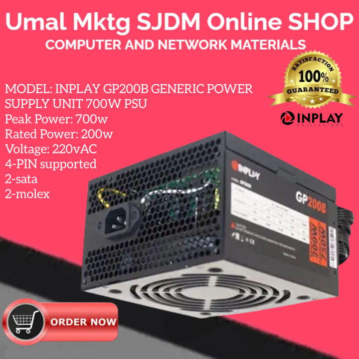 INPLAY GP200B GENERIC POWER SUPPLY UNIT 750W PSU | Lazada PH