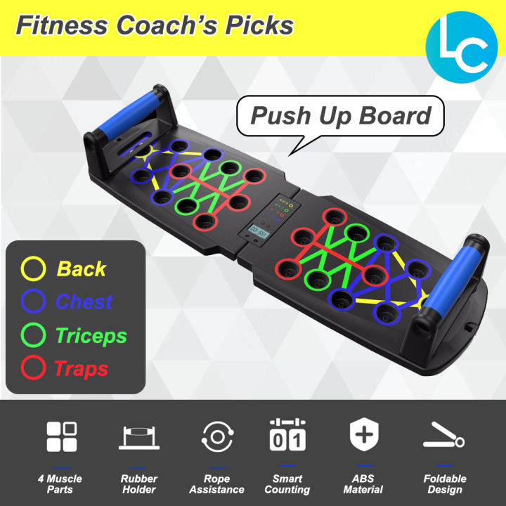 Foldable Smart Push Up Board with Counting Display Support Muscle ...