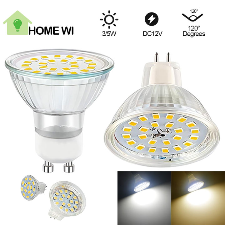 จัดส่งรวดเร็ว⚡ไฟสปอตไลท์ถ้วยหลอดไฟหลอดไฟ LED GU5.3 MR11 GU10 MR16 AC 220V Ac/dc 12V 3W 5W ขาว ...