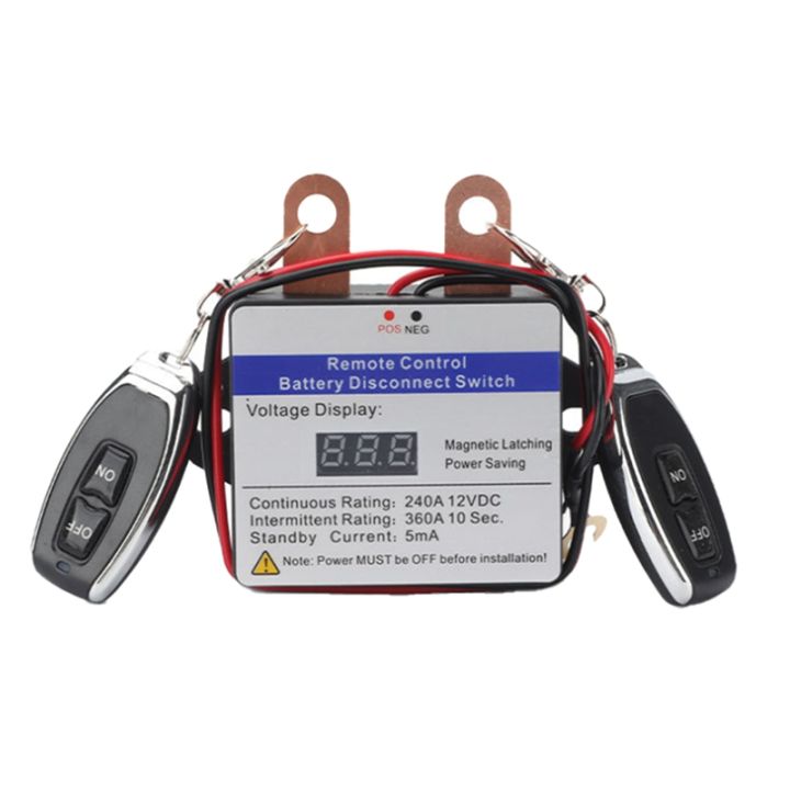 DC A Battery Isolator Switch,Wireless Remote Control Disconnect Relay ...