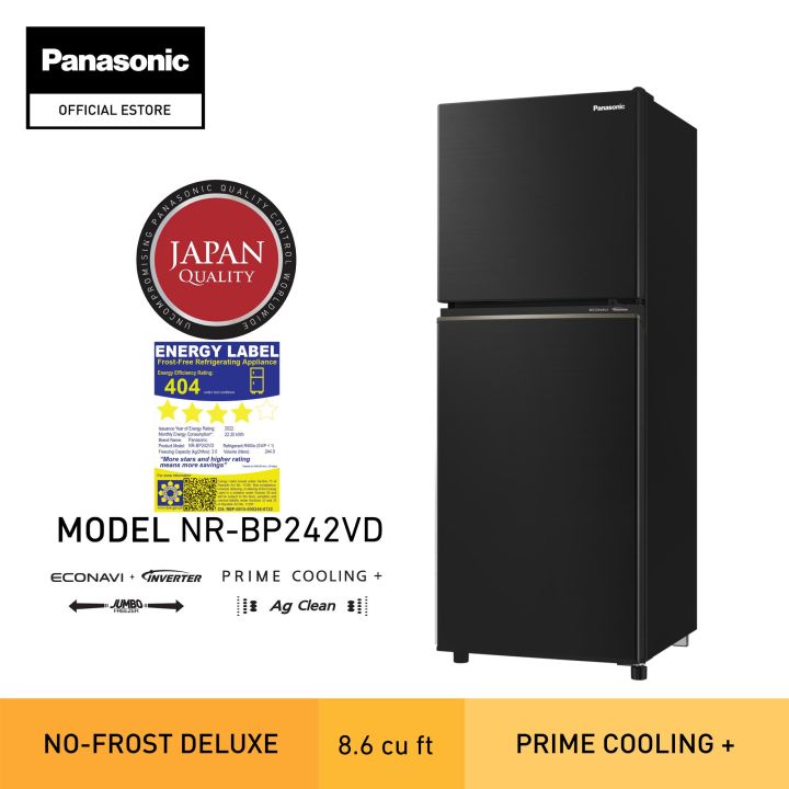 Panasonic NR-BP242VD 8.6 cu.ft Two Door Top Freezer Deluxe No-Frost ...