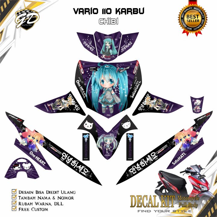 Decal Vario 110 Karbu Full Body Sticker Decal Vario 110 Old Full Body ...