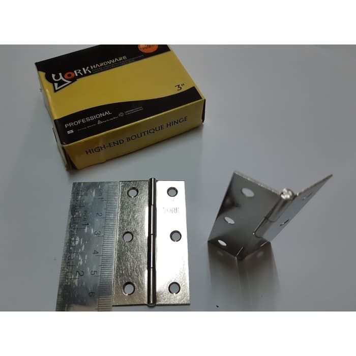 Engsel Kupu Mini Kecil 3" STAINLESS Pintu Lemari Kayu Kotak Box Peti ...