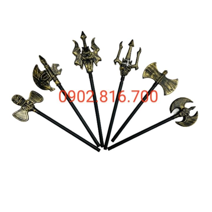 Cây lưỡi hái - đinh ba - búa - rìu - đầu lâu dài 70cm phụ kiện trang ...