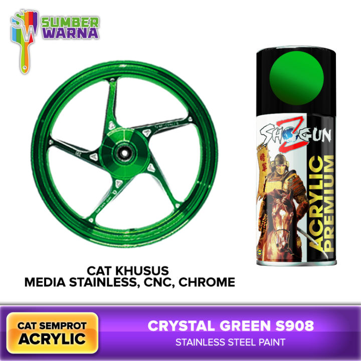 Cat Semprot Khusus Stainless Steel Paint Premium Crystal Green S908 ...