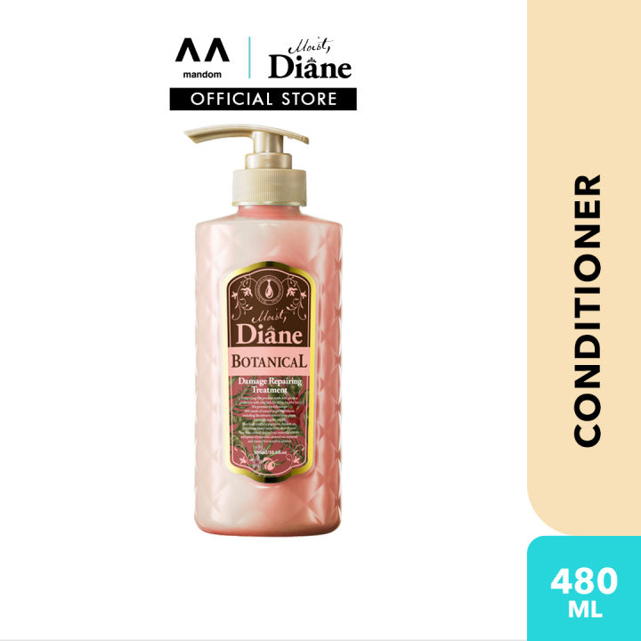 MOIST DIANE Botanical Damage Repairing Treatment 480ml (hair ...