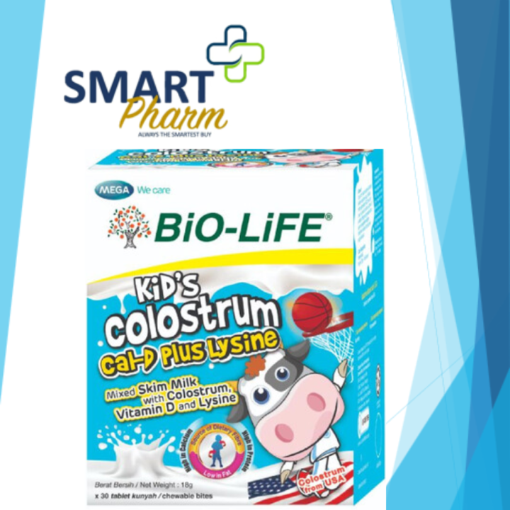 BIO-LIFE KID'S COLOSTRUM CAL-D PLUS LYSINE CTABS 30S EXP11/2025 | Lazada
