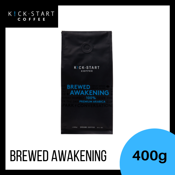 Kick-Start Brewed Awakening Whole Coffee Beans (400g) freshly roasted ...