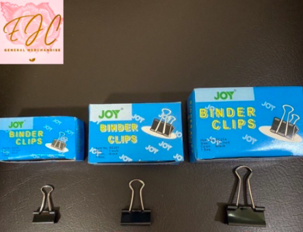 12pcs Joy Binder Clips 3/4" 1" 1 1/4" 1 5/8" 2" School Office Supplies ...