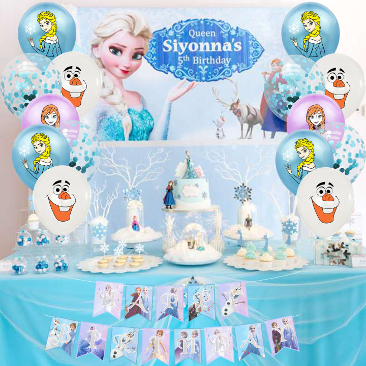 Party Brand Character Balloons Frozen Elsa & Anna Foil Balloons - Kids ...