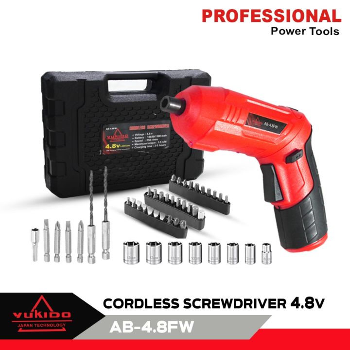 Mesin Cordless Screwdriver 4.8V Shcordless Multifunction Electric Bor ...