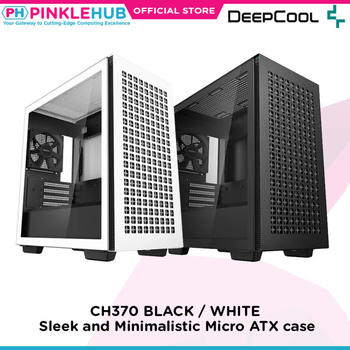PinkleHub | DEEPCOOL CH370 sleek and minimalistic Micro ATX case | Lazada PH