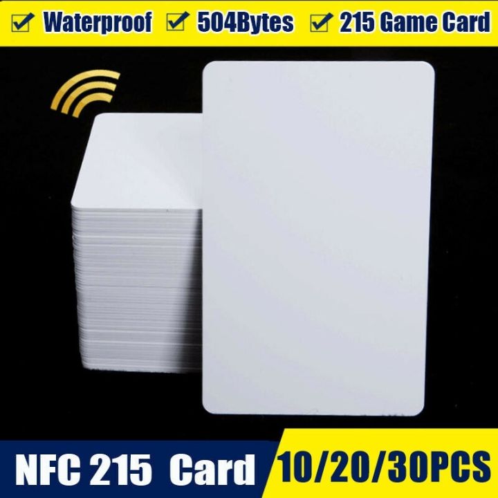 White 10/20/30PCS PVC NFC Smart Card Tag for Android System NTAG215 ...