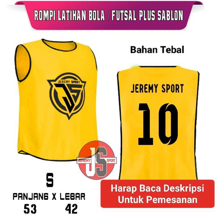 Rompi Bola - Rompi Futsal UK S Plus Custom Sablon 1 Warna | Lazada ...