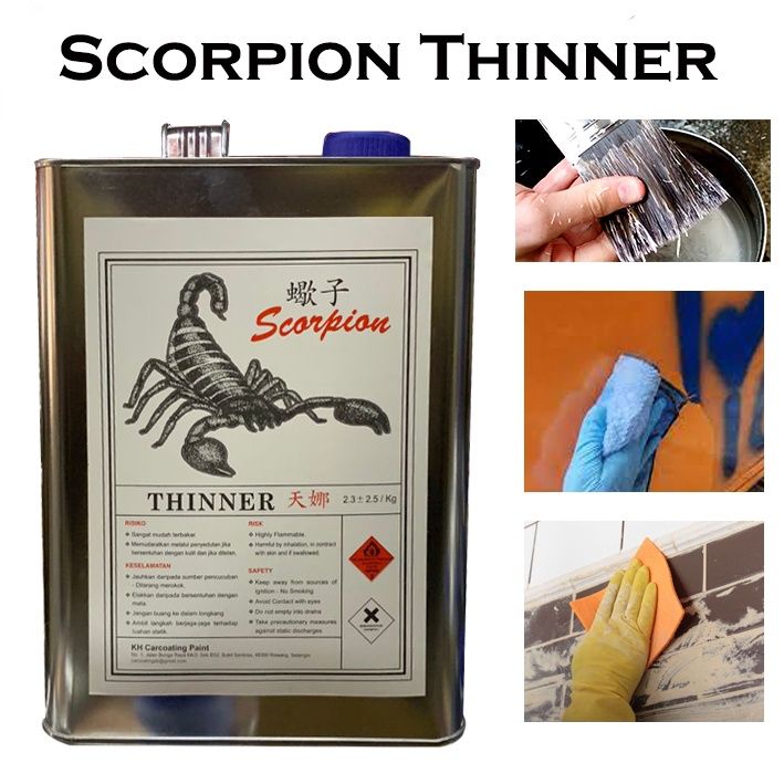 2KG GP Thinner / Paint Thinner / Minyak Tina 2KG PACKING LSC THINNER ...