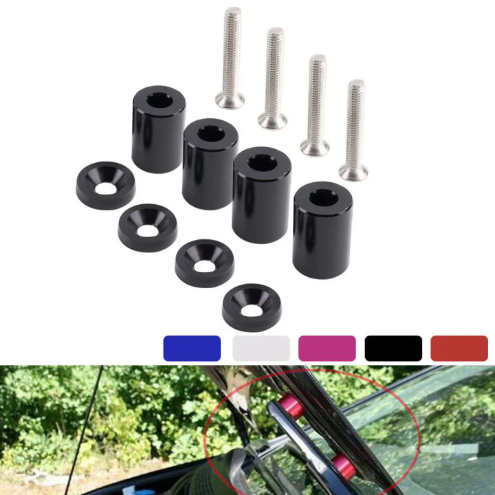 Universal Racing 5 Colors Aluminum Billet Hood Vent Spacer Riser Kits ...