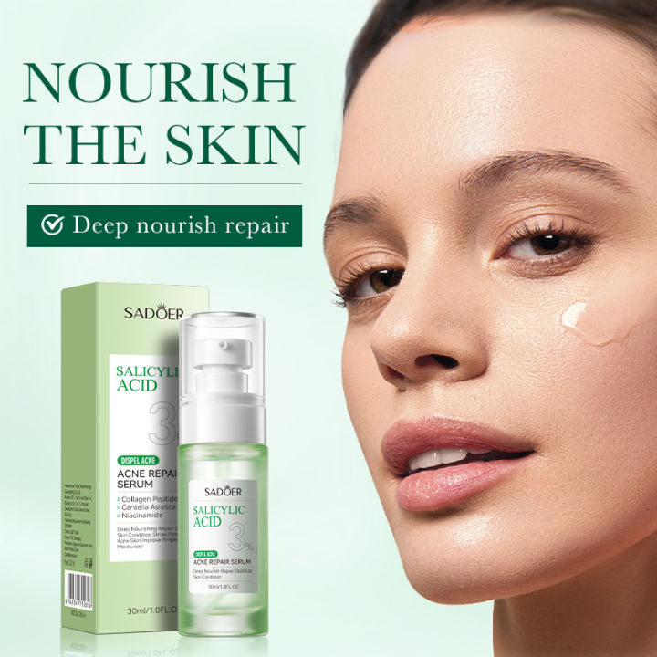 ROREC SADOER Salicylic Acid Dispel Acne Repair Serum Collagen Peptide Centella Asiatica ...