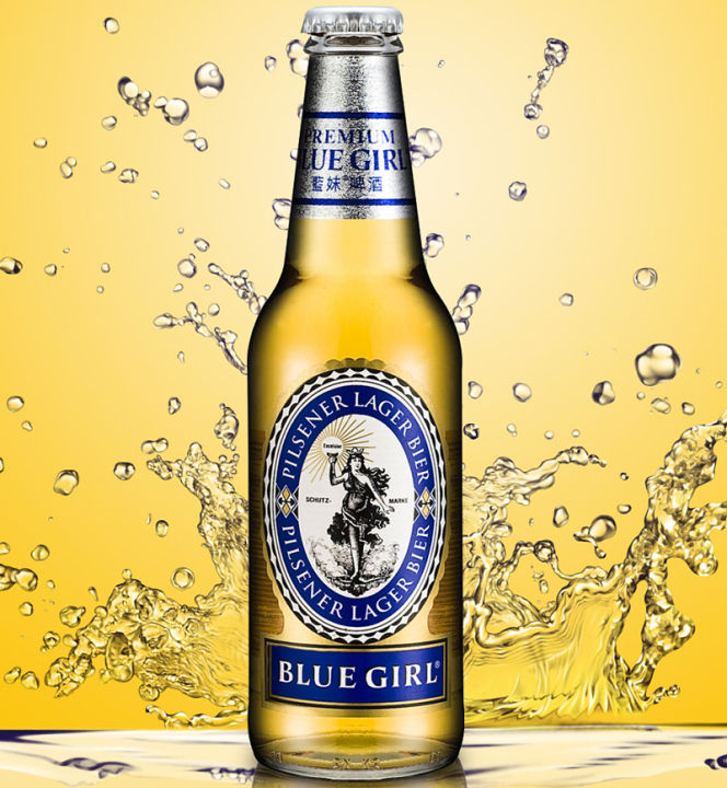 BLUEGIRL Blue Girl Blue Girl Beer 330ml6 Bottled Clear Beer Made in ...